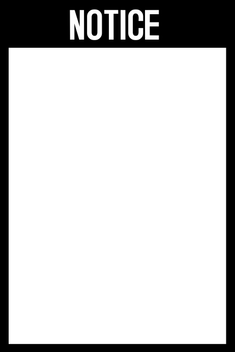 Plantilla de NOTICE | PosterMyWall
