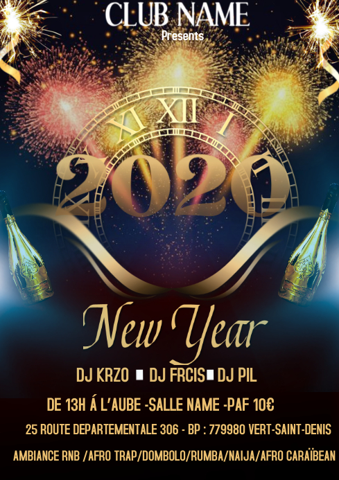 Nouvel an Template | PosterMyWall