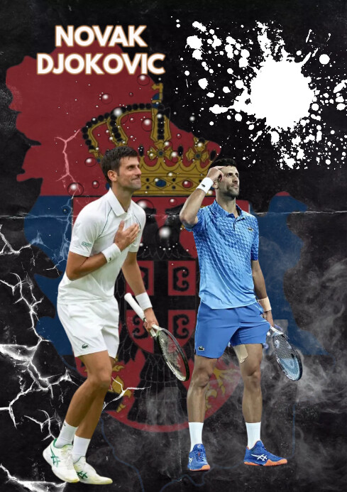 Novak Djokovic Template | PosterMyWall