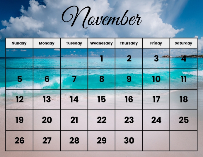 november 2023 Template | PosterMyWall