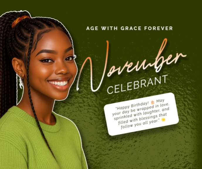 November birthday, birthday, happy birthday, plus one, bornday, glorious birthday Template ...