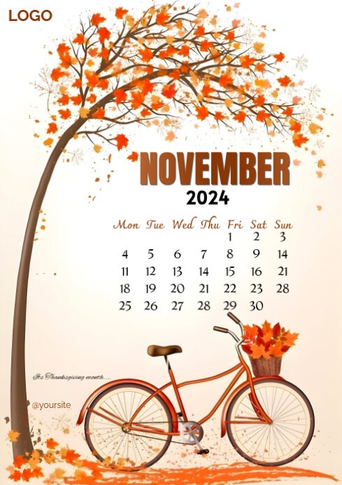 Copy of November calendar 2024 | PosterMyWall