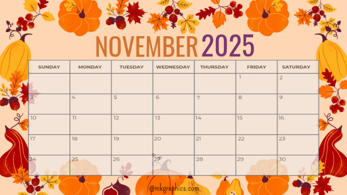 November Template | PosterMyWall