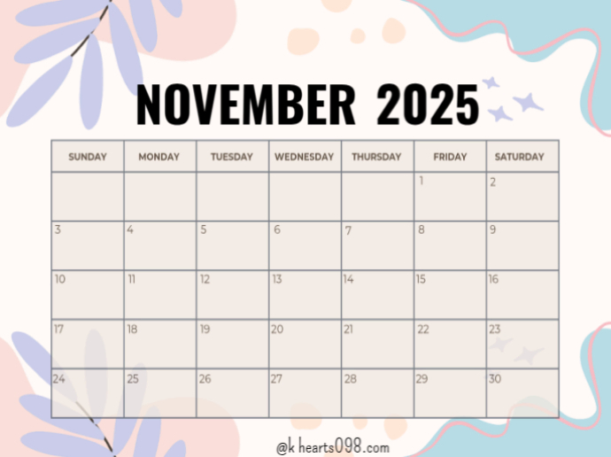 November Template | PosterMyWall