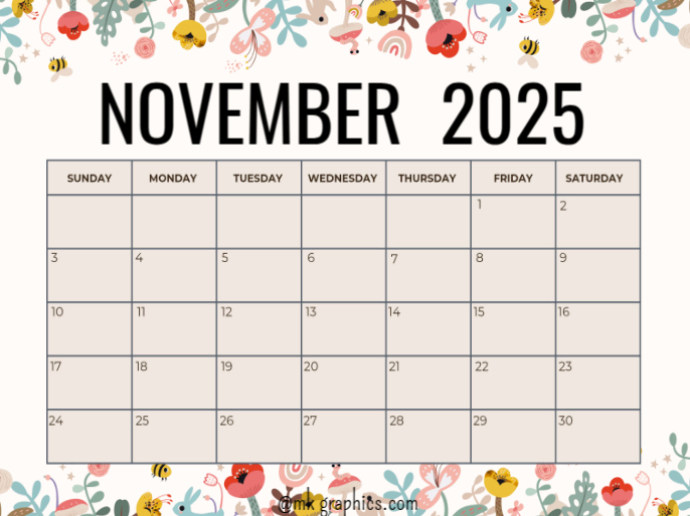 November Template | PosterMyWall