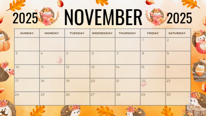 November Template | PosterMyWall