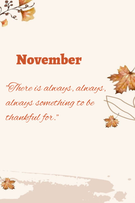 Copy of November | PosterMyWall