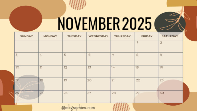 November Template | PosterMyWall