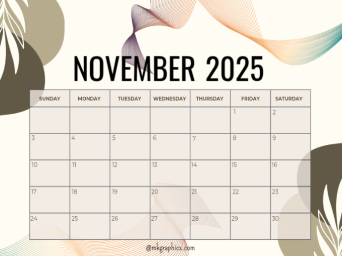 November Template | PosterMyWall