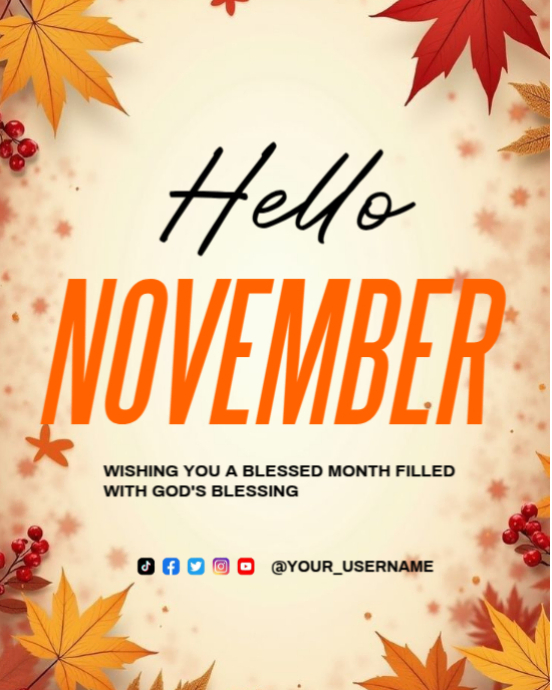 November Template | PosterMyWall