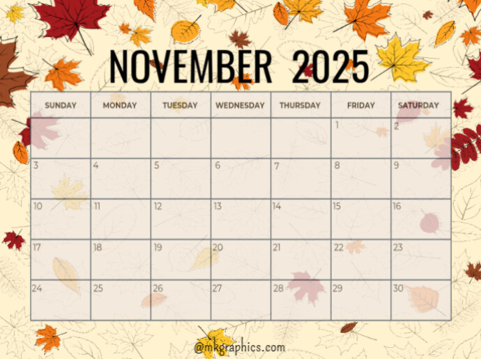 November Template | PosterMyWall