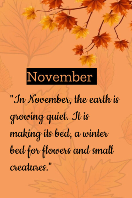 November Template | PosterMyWall