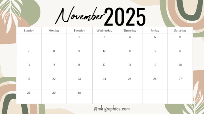 November Template | PosterMyWall