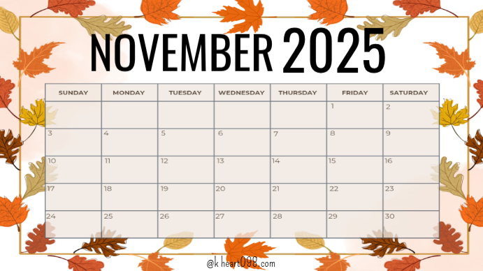 November Template | PosterMyWall