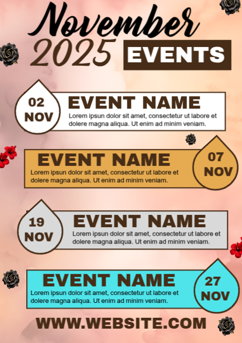 Copy of November Event Flyer A4 | PosterMyWall