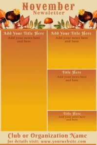 November Newsletter Template | PosterMyWall