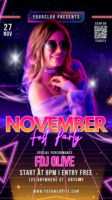 November Fest Party Template | PosterMyWall