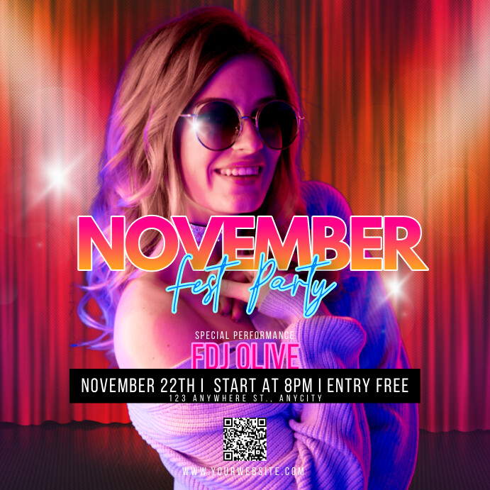 November Fest Party Template | PosterMyWall