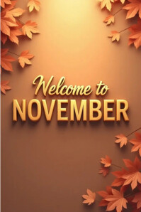 Joyful Hello November Poster Template | PosterMyWall