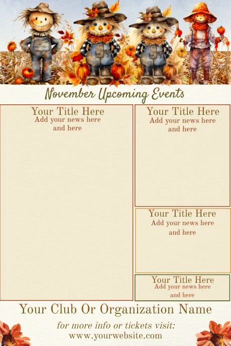 November Newsletter by Paula Template | PosterMyWall