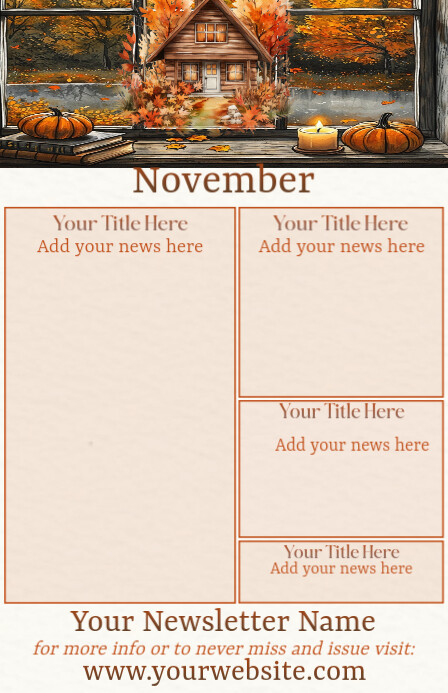 November Newsletter by Paula Template | PosterMyWall