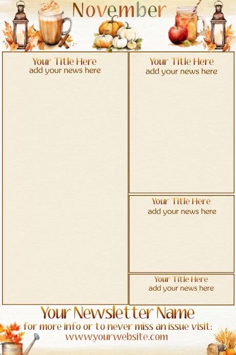 November Newsletter by Paula Template | PosterMyWall