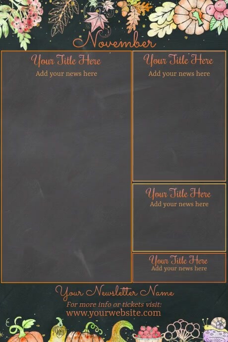 November Newsletter by Paula Template | PosterMyWall