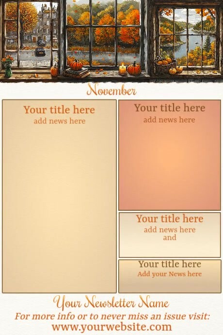 Copy of November Newsletter by Paula | PosterMyWall