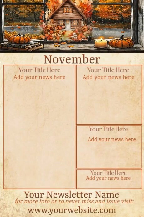 November Newsletter by Paula Template | PosterMyWall