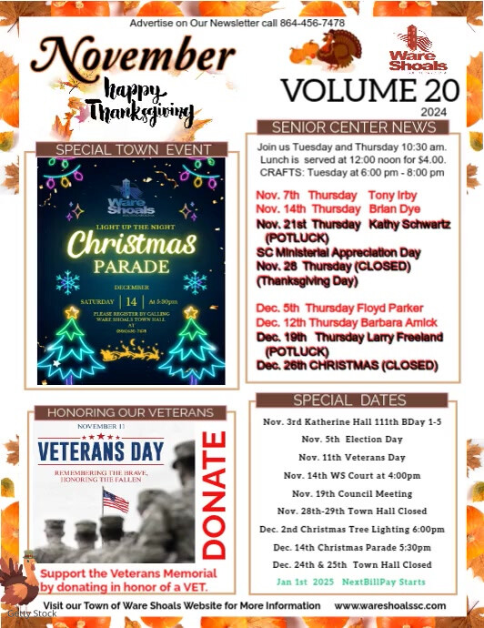 Plantilla de November Newsletter | PosterMyWall