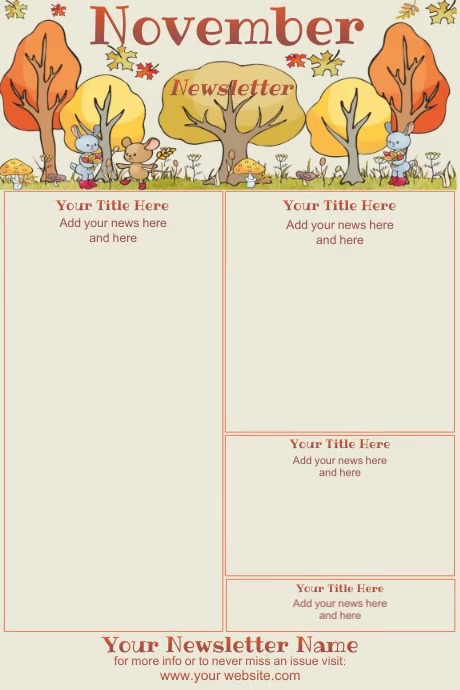 November Newsletter by Paula Template | PosterMyWall