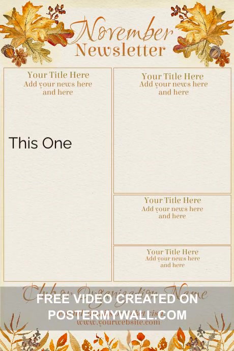November Newsletter Template | PosterMyWall