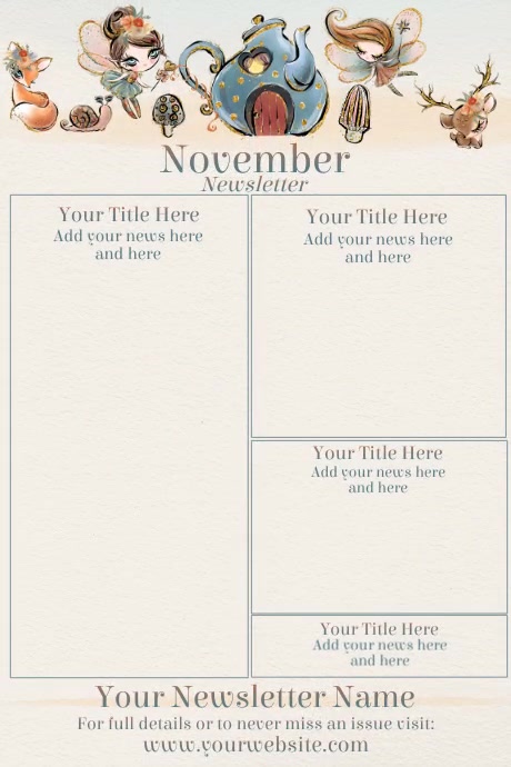 November Newsletter Template | PosterMyWall