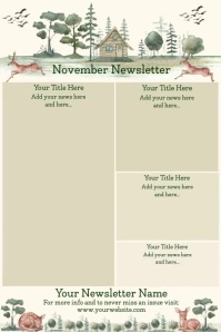 November Newsletter Template | PosterMyWall