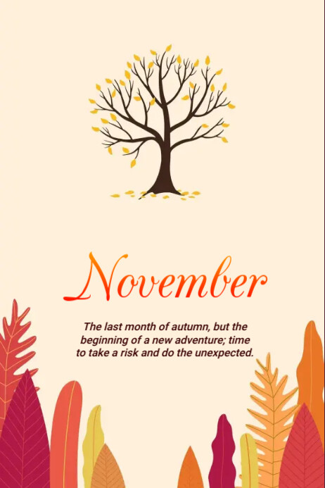 November Poster Template | PosterMyWall