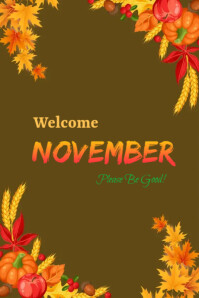 November Poster Template | PosterMyWall