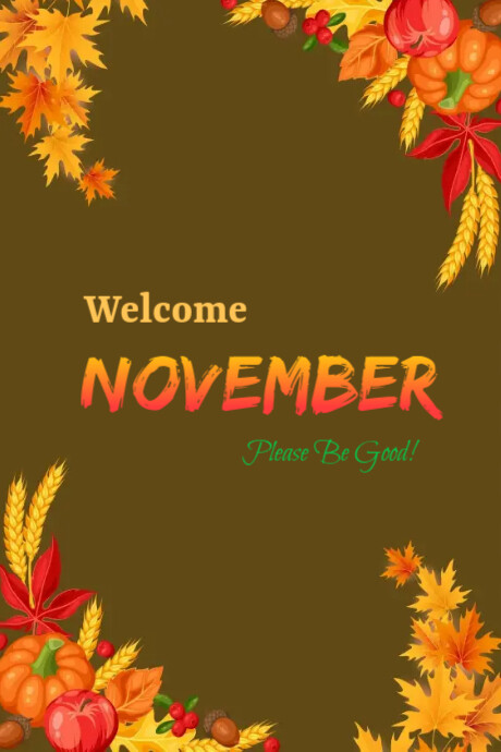 November Poster Template | PosterMyWall