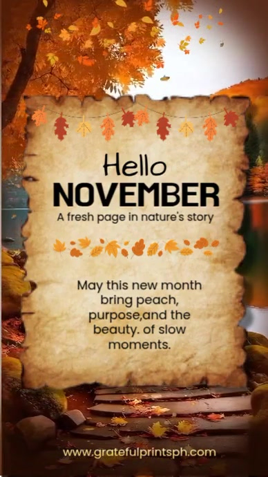 November Reflections Reels Template | PosterMyWall