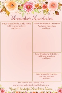 November Newsletter Template | PosterMyWall