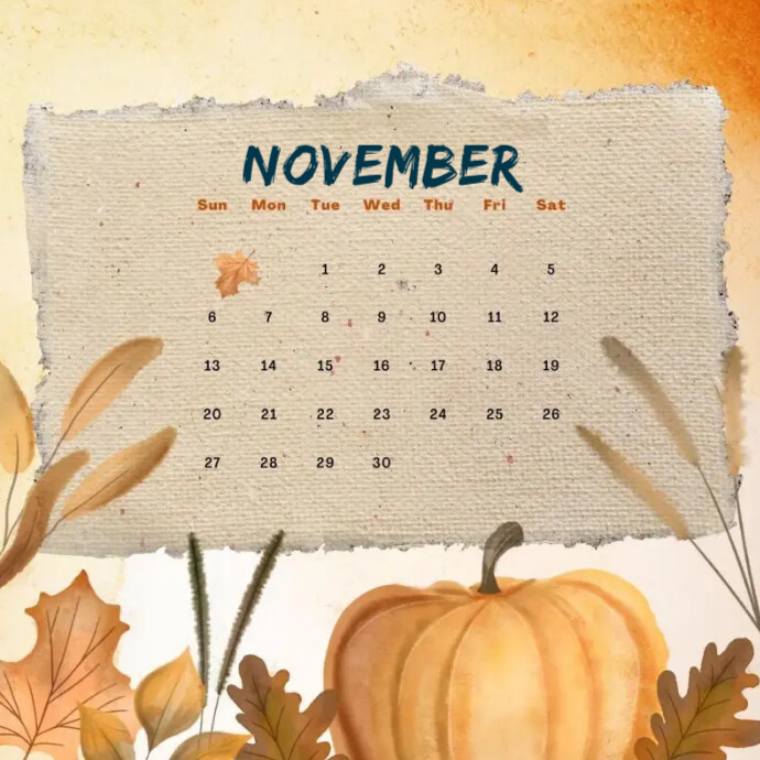 November Template | PosterMyWall