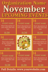 November Upcoming Event Flyer Template | PosterMyWall