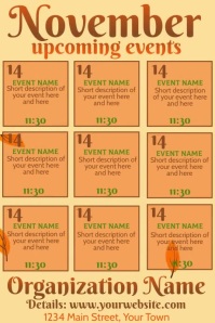 upcoming events Template | PosterMyWall