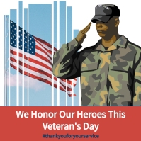 NOVEMBER Veterans Day Template | PosterMyWall