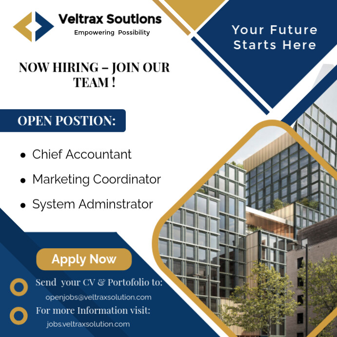 Now Hiring – Join Our Team! Professional Job Vacancy Flyer Template ...