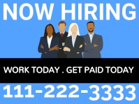 we are hiring sign Template | PosterMyWall