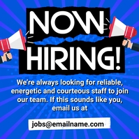 Now Hiring Template | PosterMyWall