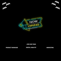 Now Hiring Template | PosterMyWall