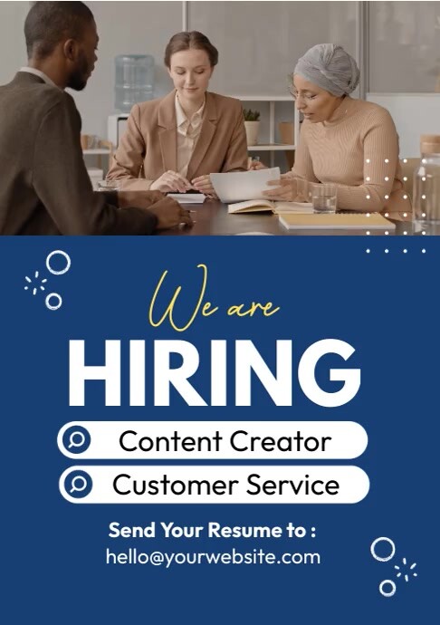 Plantilla de Now Hiring | PosterMyWall