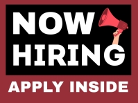 we are hiring sign Template | PosterMyWall