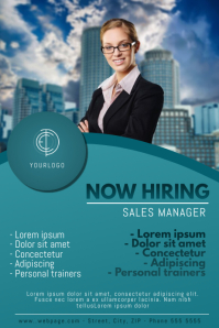 Now Hiring Template | PosterMyWall